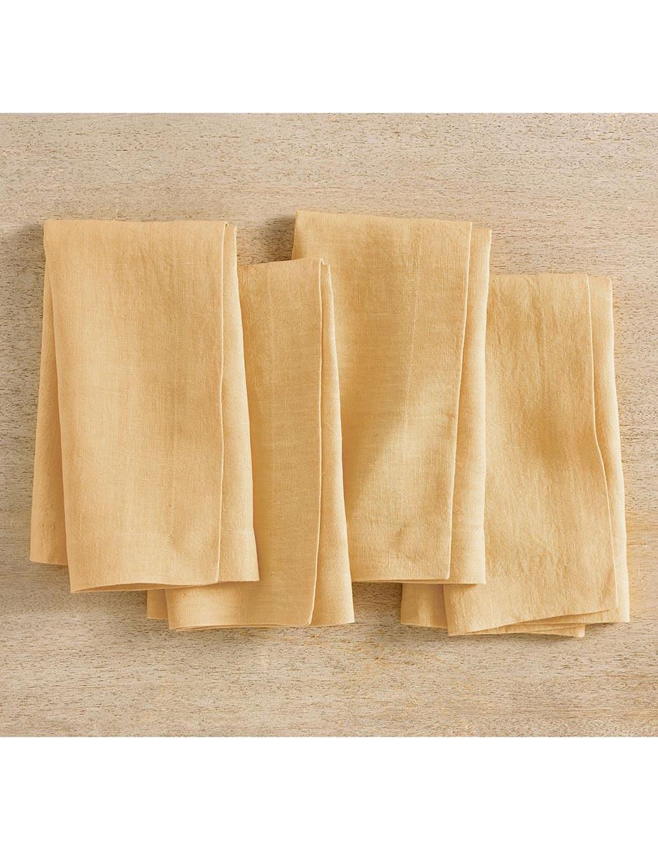 Set servilleta Mason de lino 4 piezas
